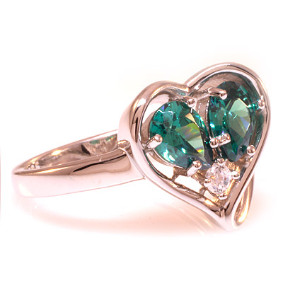 Alexandrite Ring Heart Shape