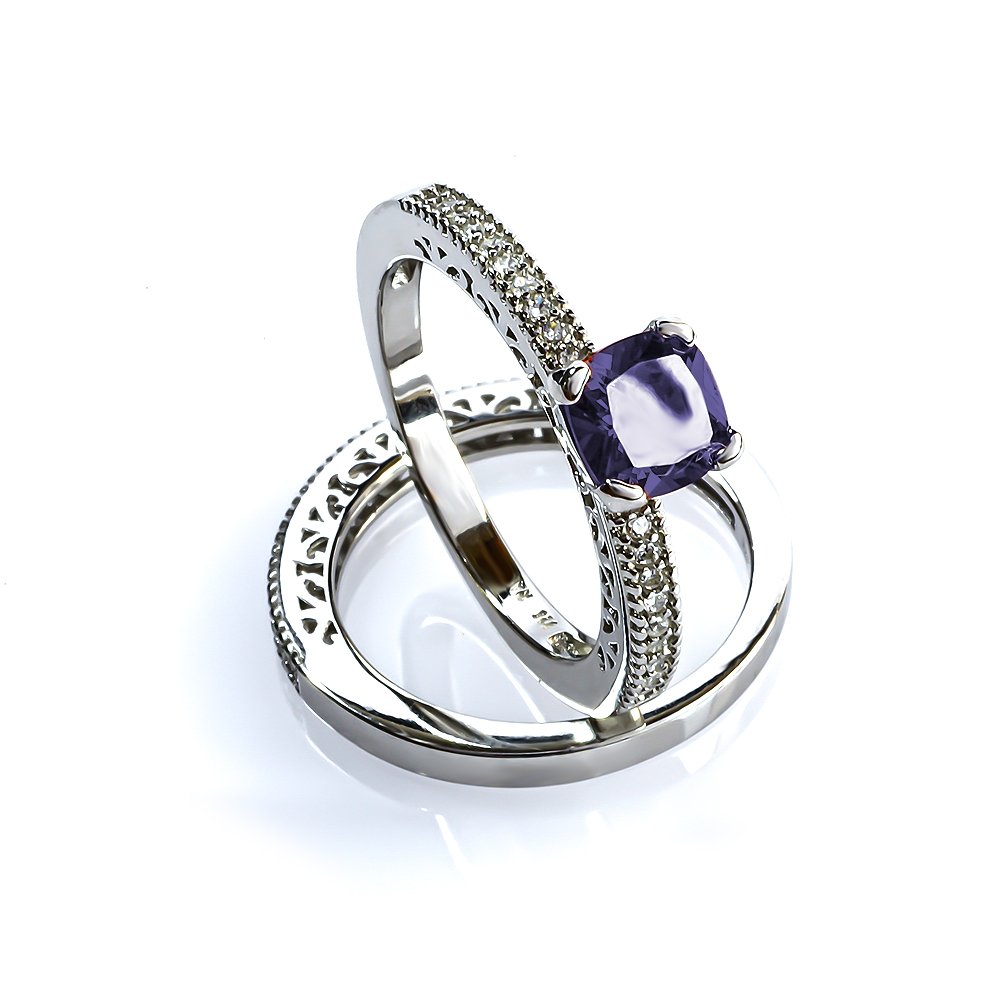 Amethyst Stackable Ring
