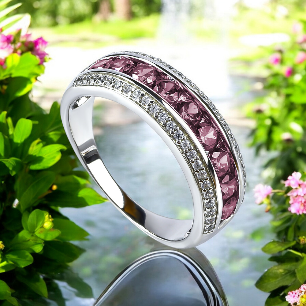 Alexandrite Sterling Silver Stackable Ring